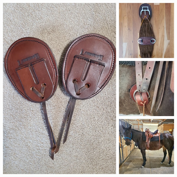 Flap Style Leather Cinch Guard, Girth Guard, Buckle Protector, Buckle ...