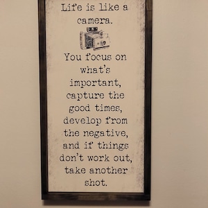 Custom Quote Print Framed Canvas, Multiple Sizes, Background Colors and ...
