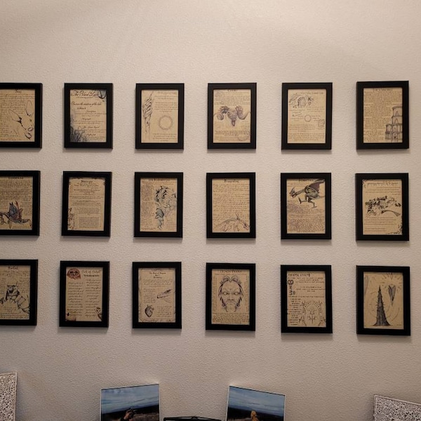 LOTR Journal Pages - Lord Tolkien Hobbit Wizard Elf Dwarf Rings, Book ...