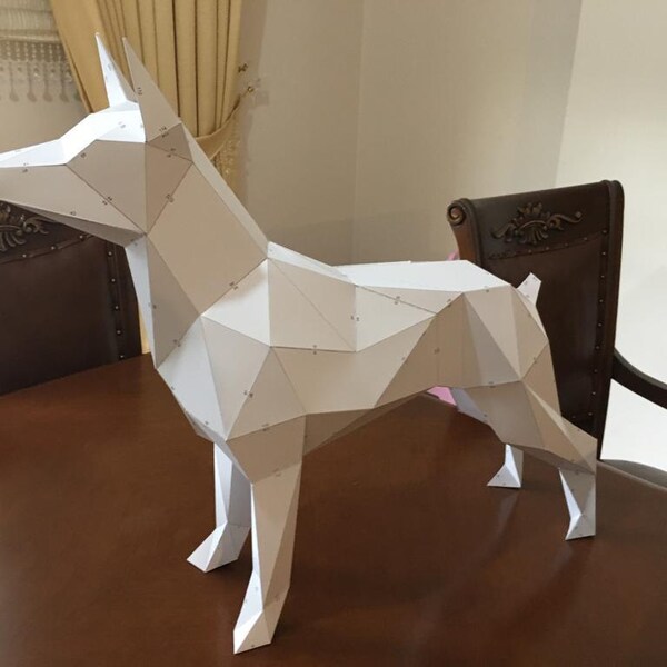 Papercraft 3d Template of Pig , Lowpoly 3D Pig , Papercraft Template ...