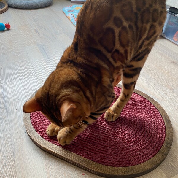 Hexagonal Cat Scratching Post, Design Cat Tree, Sisal Cat Scratcher ...