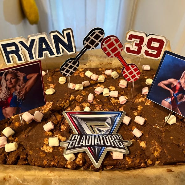 Gladiators Cake Topper Set. - Etsy UK