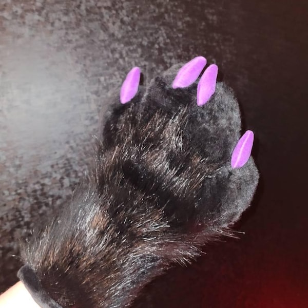 Five Finger Fursuit Paws, Fursuit Furry Paws, White Animal Paws - Etsy