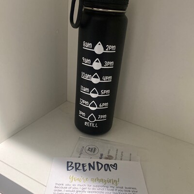 Custom Water Timeline Vinyl Decal Sticker Daily Water Tracker Sticker ...