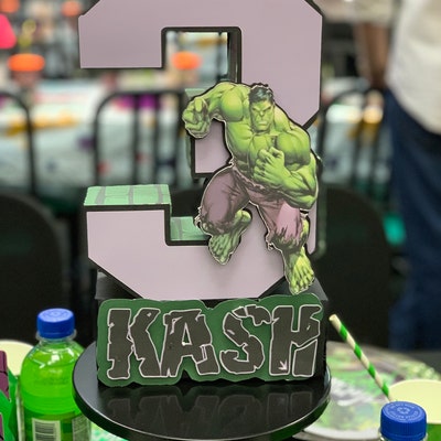 Hulk Number Prop/hulk Centerpiece/hulk Birthday Party Table - Etsy
