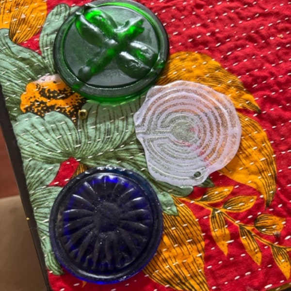 50 Piece ROUND GLASS RINGS #1 Recycled Bottles Yard Art Diy Projects ...