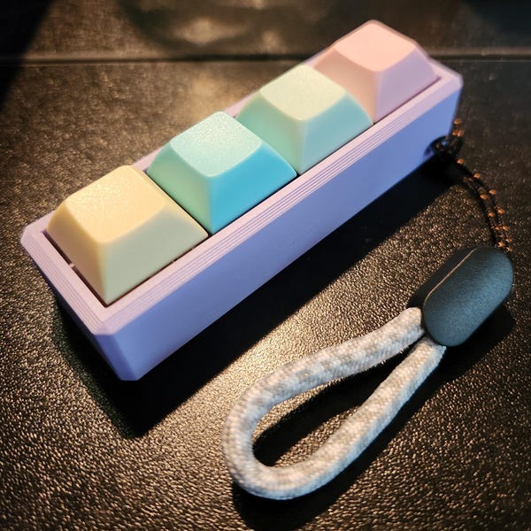 Mechanical Switch Clicky Fidget Pastel Rainbow Th W/ Strap Keyboard ...