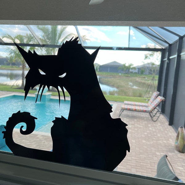 Scary CAT #2 Wall or Window Decal : Halloween - Etsy