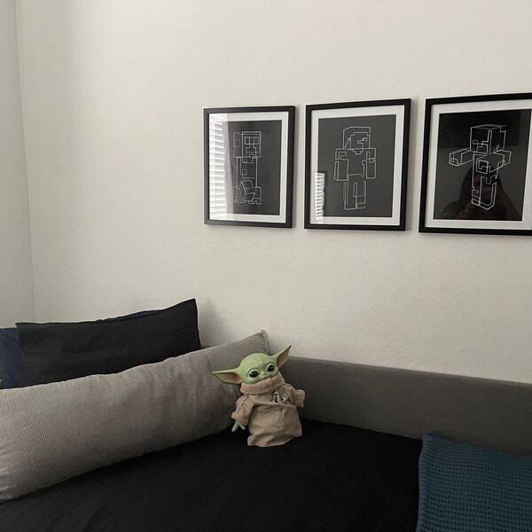 Abstract PC Line Drawing | Minimalist Art | Wall Decor | Computer ...