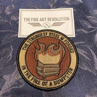 Dumpster Fire Morale Patch - Etsy
