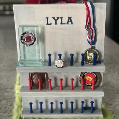 Personalized Championship Ring Display Sports Ring Display Baseball ...