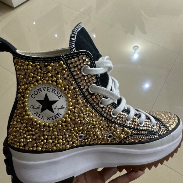 Womens Custom Platform Bling Sneakers - Etsy