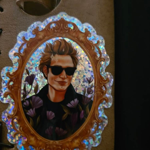 Sparkly Edward Cullen Twilight Glitter Sticker - Etsy