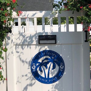 Personalized Tropical Patio or Pool Sign, Custom Tropical Sign - Etsy