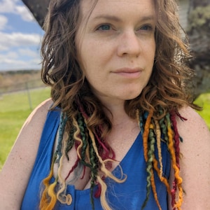 Indigo Goddess Accent Set of Wool Dreadlocks - Etsy