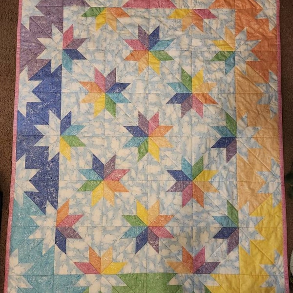 Digital Download Stellar Magic Quilt Pattern by Material Girlfriends, Layer-cake, 10" Square ...