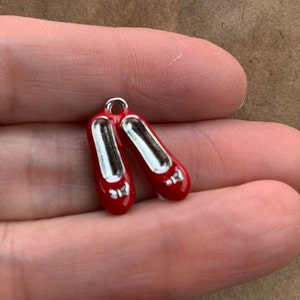4, 20 or 50 BULK Ruby Red Slipper Charms, Dorothy Shoes, Wizard of Oz ...