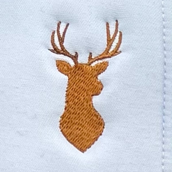 Deer Head Embroidery Design. Buck Machine Embroidery Design. Deer ...