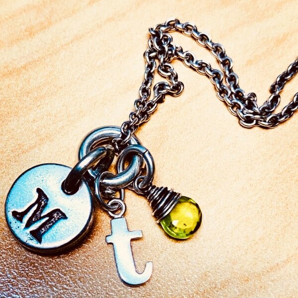 Silver Letter "t" Charm, Typewriter Lowercase Alphabet Charm, 925 ...