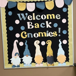 Retro Gnomies Gnome Back to School Bulletin Board - Etsy