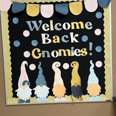 Retro Gnomies Gnome Back to School Bulletin Board - Etsy