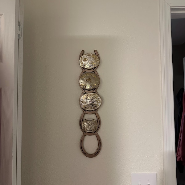 Vertical Belt Buckle Display 3-10 Buckles - Etsy