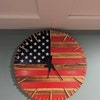 American Flag Clock,rustic USA Clock,patriotic Wall Clock,usa Flag ...