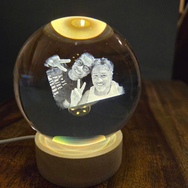 Personalized 3D Crystal Photo | Custom Engraved Picture & Glass Laser ...