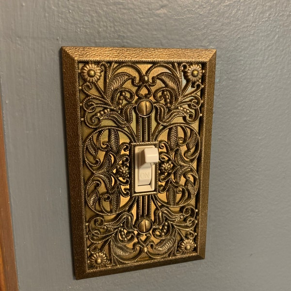 Light Switch Cover, in Muted Gold , Modern Home Decor,lightswitch Cover ...