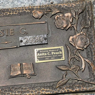 Memorial Nameplate, Bench Name Plate, Brass Plaque, Memorial Name ...