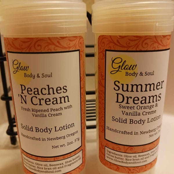 Solid Lotion Body Bar Your Choice of Fragrance and Size - Etsy