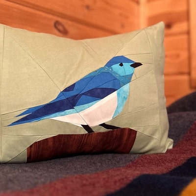 Mountain Bluebird Paper Piecing Pattern - Etsy