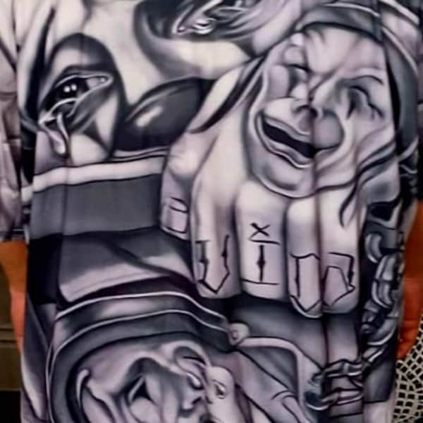 Chicano Style Smile Now Cry Later T-shirt: Streetwear Graphic Tee - Etsy