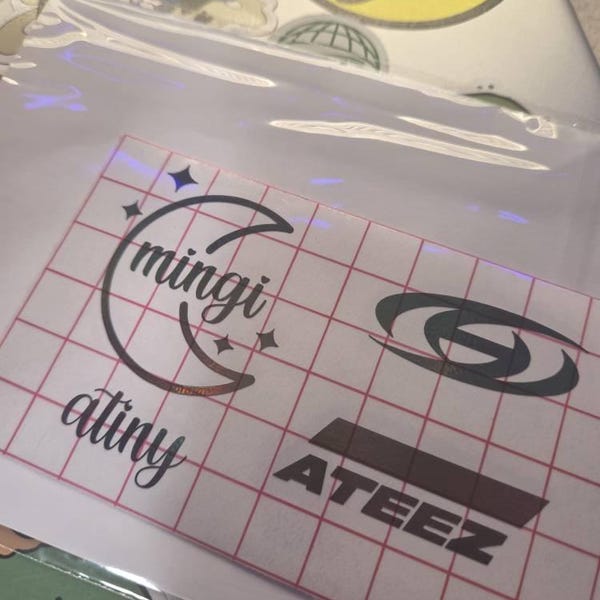 ANITEEZ Ver. 2 Decal Set - All 8 ATEEZ Aniteez Characters for ATINY ...