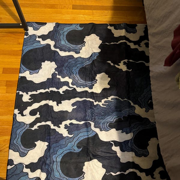 Great Wave Rug,japanese Rug,japanese Wave Rug,aesthetic Rug,home Decor ...