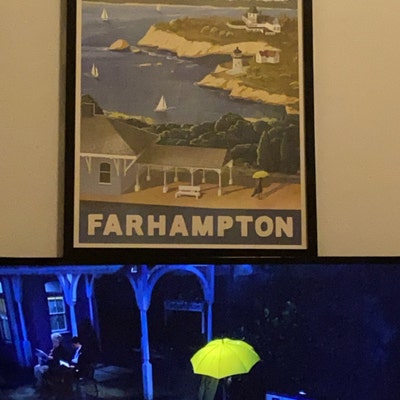 Farhampton Retro Vintage Travel Poster - Etsy