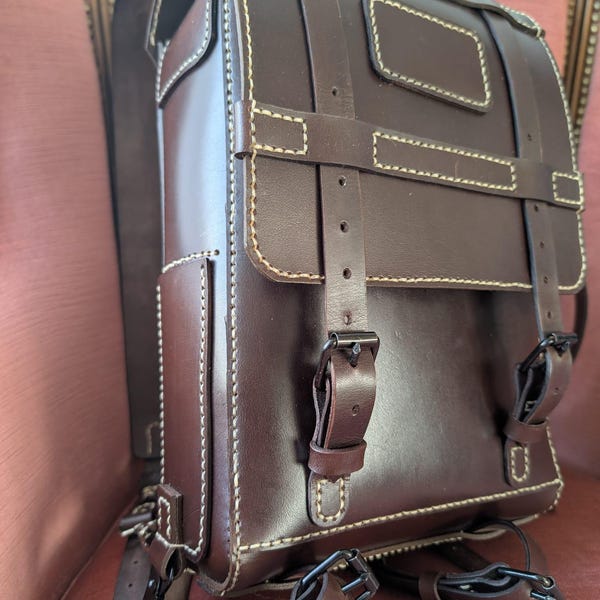 Military Backpack Leather Pattern: Rucksack PDF, DXF - Etsy