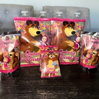 Trolls Party Pack chip Bag fruit Snacks-favor Bag Juice bottle candy ...