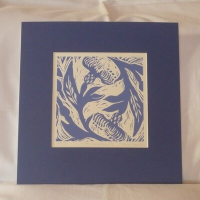 SUMMER HARE Original Linocut Print - Etsy