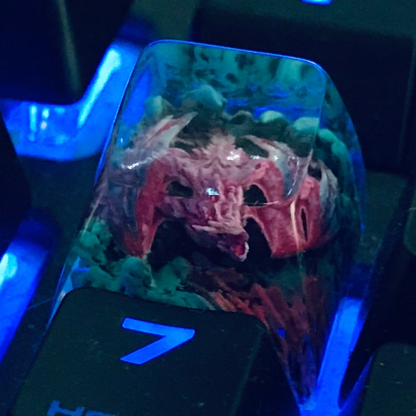 Purple Dragon Custom Keycaps, Artisan Keycap, Artisan Keycaps Anime ...