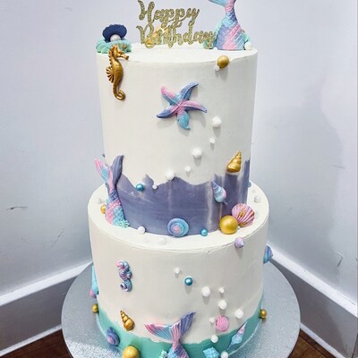 Pastel Mermaid Tail in Teal Pink and Purple - Etsy UK