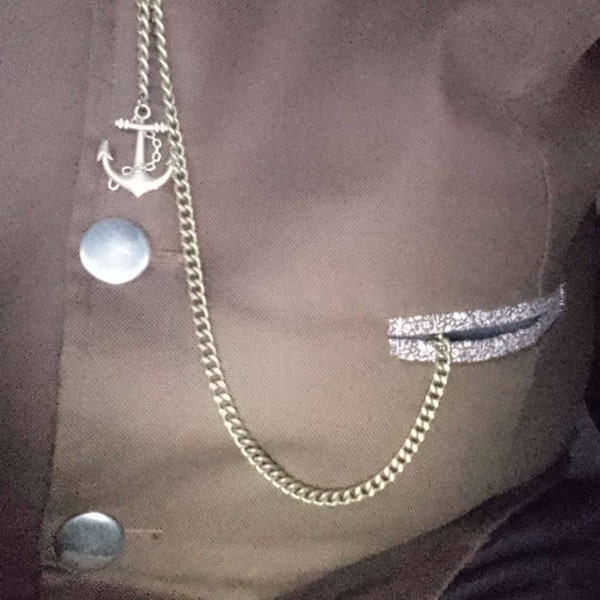 Gold Colour Single Albert Pocket Watch Chain 038 - Etsy