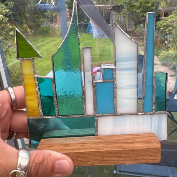 Slender Slotted Boats | Oak Glass Display Stands - Available in ...