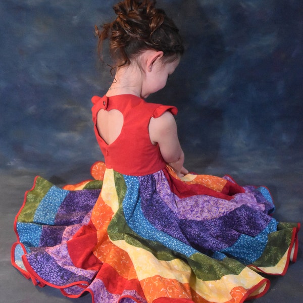 Peppermint Swirl Dress PDF Pattern 6m 10y - Etsy Canada