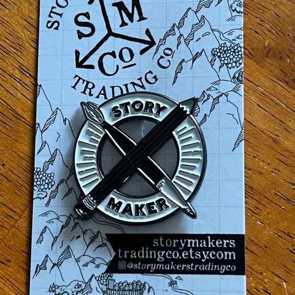 Storymaker Enamel Pin - for Writers, Crafters, Makers, World Builders ...