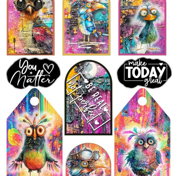 Neon Paint Splatter Scrapbook Paper Vol 3 - Colorful Abstract Art ...