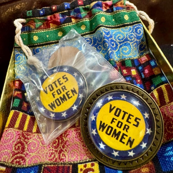 Feminist Jewelry, Suffragette Necklace, Woman's Vote, Suffrage Movement ...