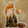 Fox Vinyl Sticker Watercolor Fox Art All Weather Sticker for Tumbler ...