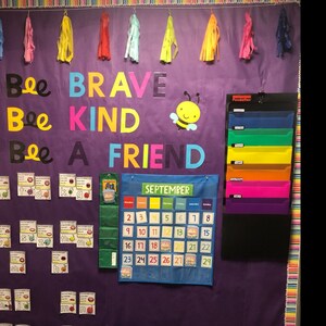Teacher Ready Made Bulletin Board Be Brave Be Kind Be a Friend Bee - Etsy