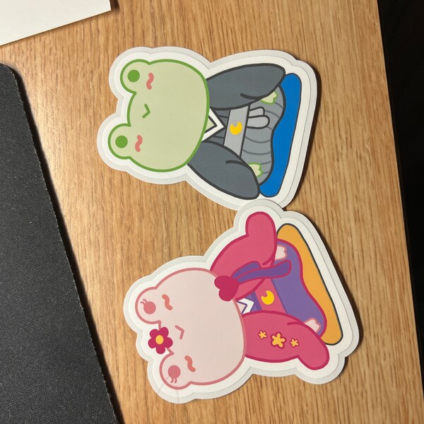 Frog Sticker Birthday Cake Sticker Froggy Sticker Kawaii Stickers ...